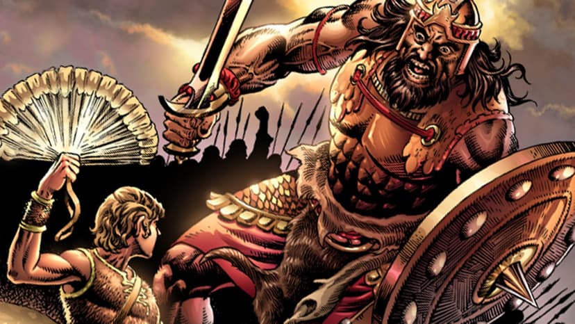 1 Samuel 17:50-53 David defeated Goliath with a sling and a rock. He ...