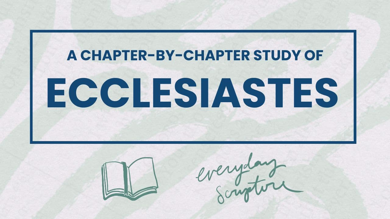 Ecclesiastes | Chapter Summaries + Study Questions - Day 9 of 12